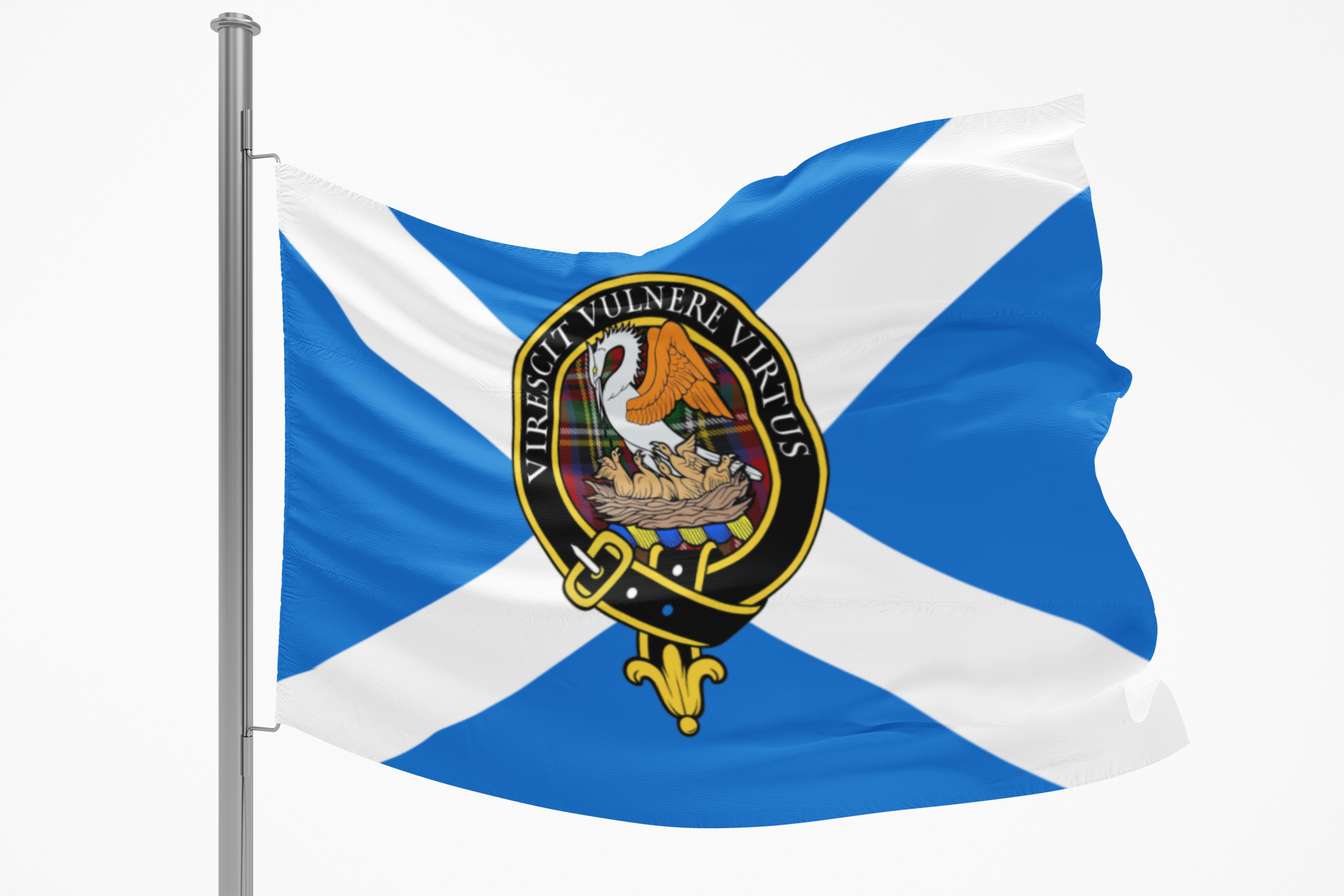 Scottish Heritage Stewart Flag – Tartan Roots